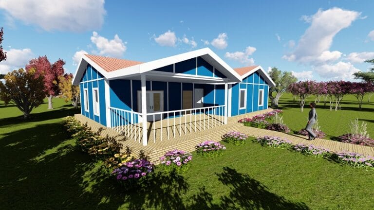 Prefab Houses - Blue House 148m2